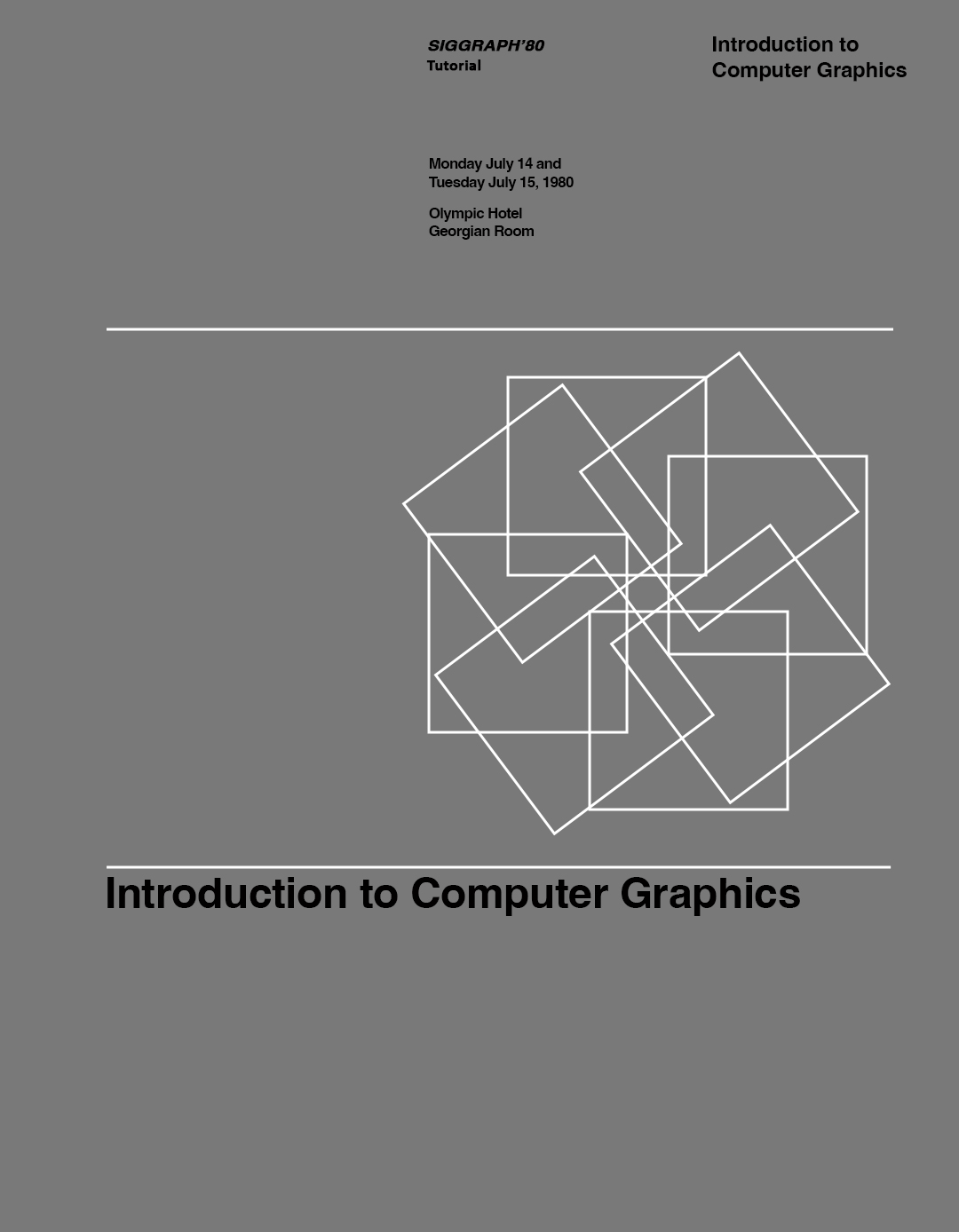 “Introduction to Computer Graphics” by Beatty, Booth and Wein – ACM ...